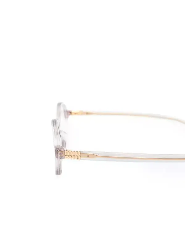 Miu Miu Oval-frame Eyeglasses - Grey