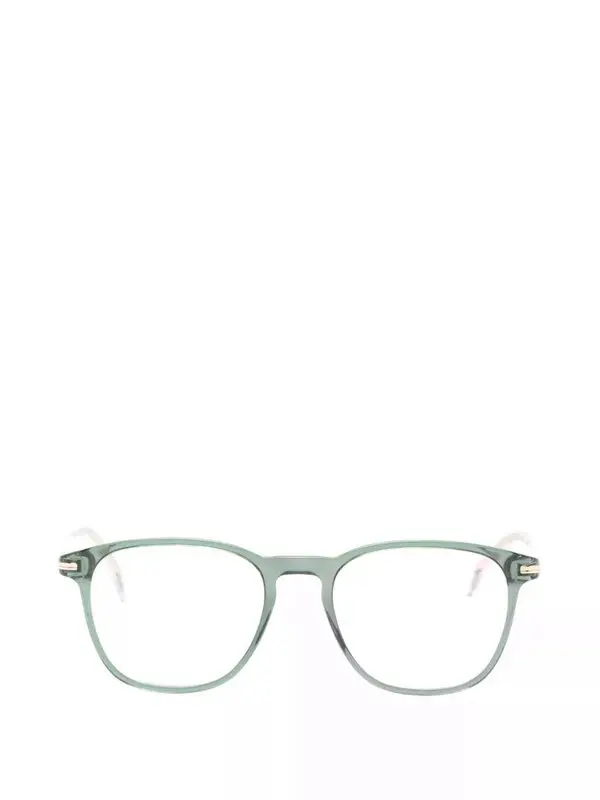 BOSS Square Frame Glasses - Green