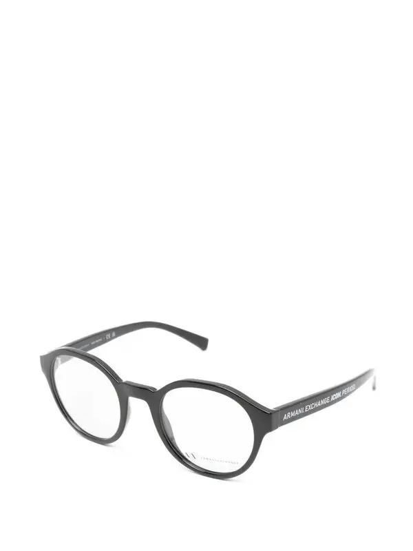 Armani Exchange Icon Period Round-frame Glasses