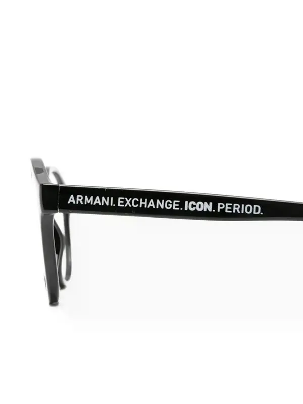 Armani Exchange Icon Period Round-frame Glasses