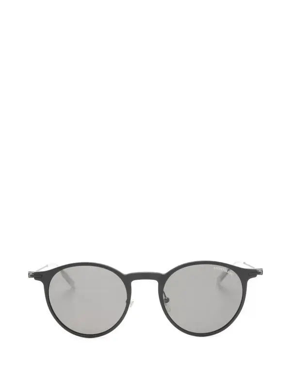 Montblanc Round-frame Sunglasses - Black