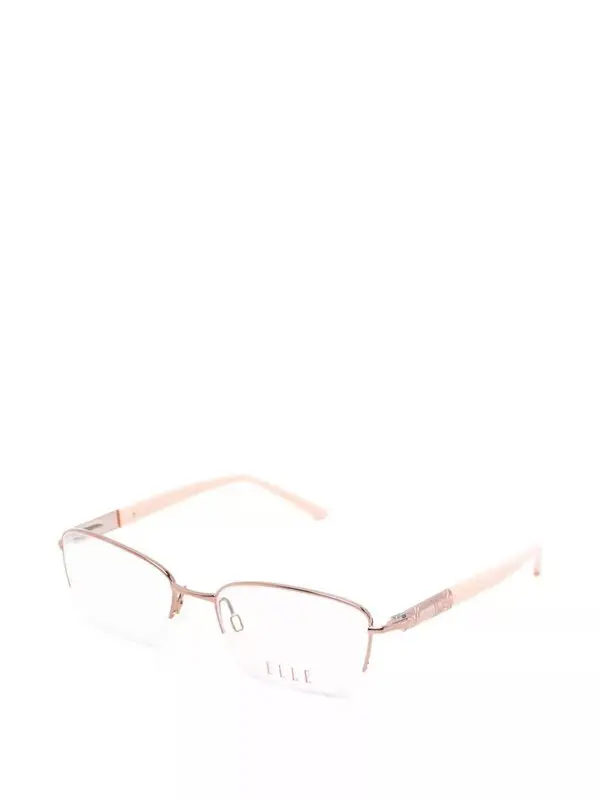ELLE SUNGLASSES Half-rim Rectangle Eyeglasses
