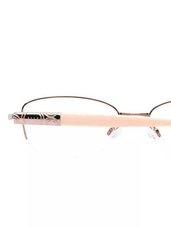 ELLE SUNGLASSES Half-rim Rectangle Eyeglasses