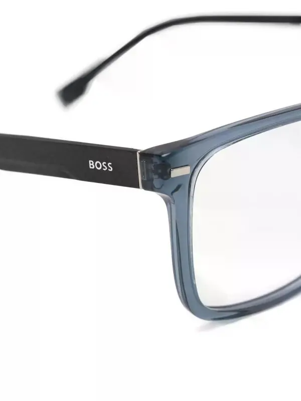 BOSS Rectangle-frame Eyeglasses - Blue