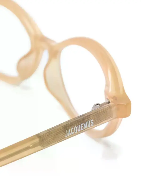 Jacquemus Oval-frame Glasses - Neutrals