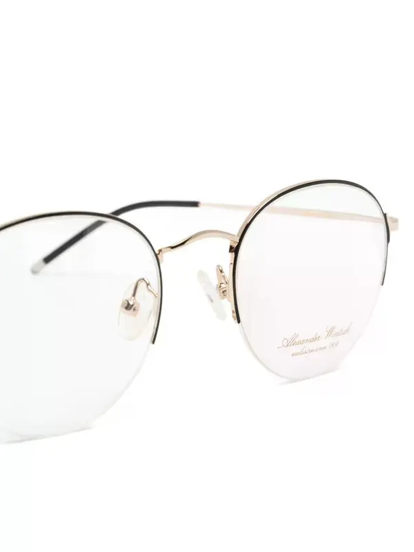 ALEXANDER WINTSCH Round-frame Half-rim Eyeglasses