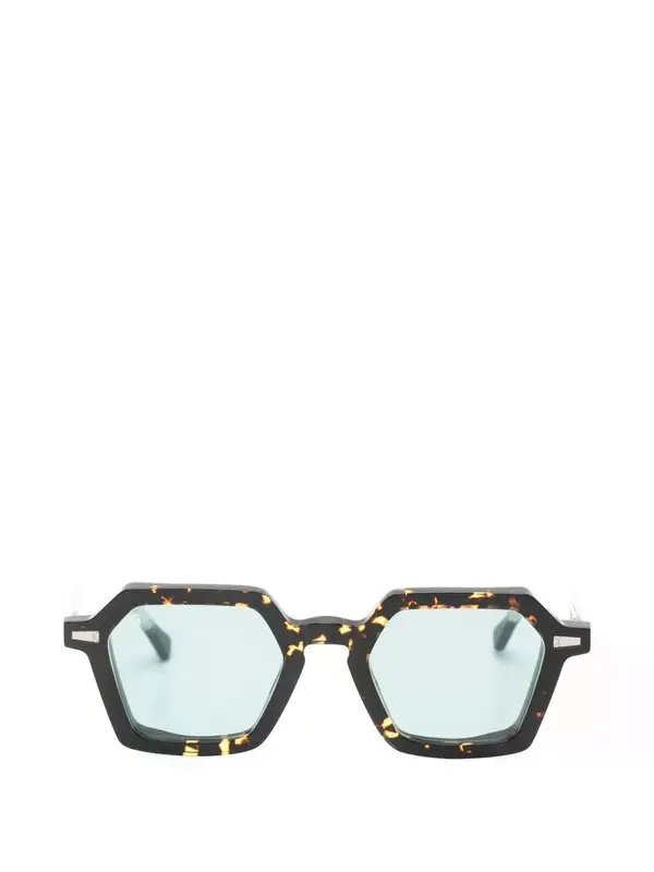 KYME Lucio Geometric-frame Sunglasses - Brown