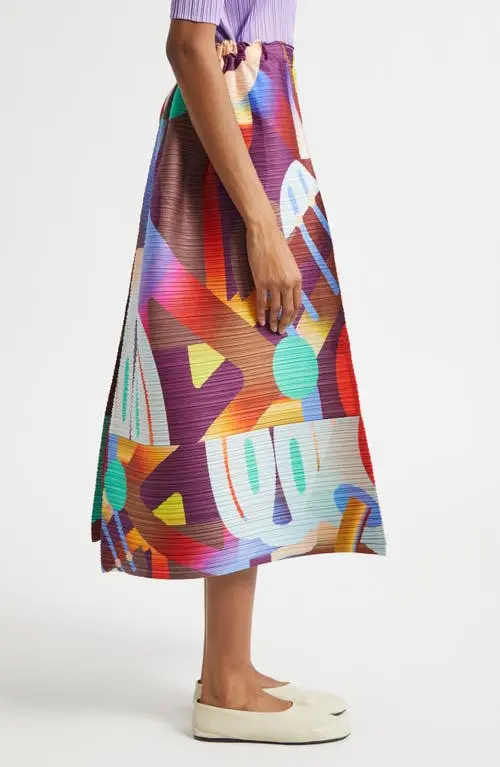 Issey Miyake Playground Pleated Wide Leg Shorts