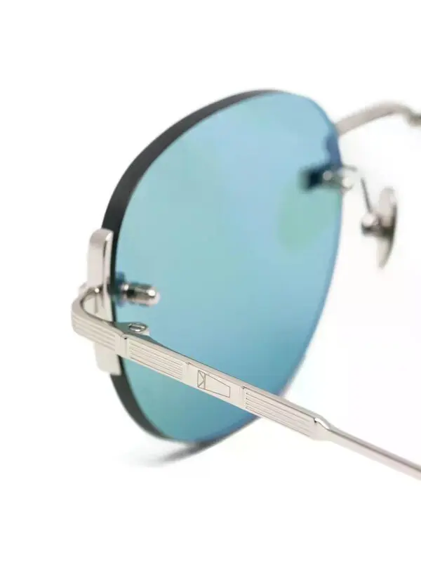 KYME Harvey Rimless Round-frame Sunglasses