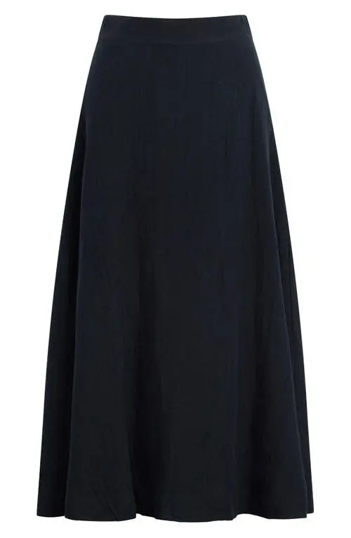 FAVORITE DAUGHTER Linen Maxi Skirt - Navy