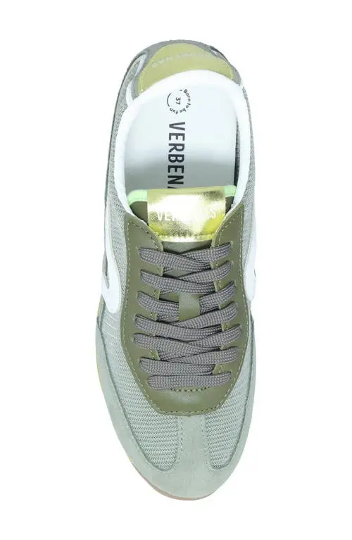 VERBENAS Jamaica Leather Sneakers - Moss
