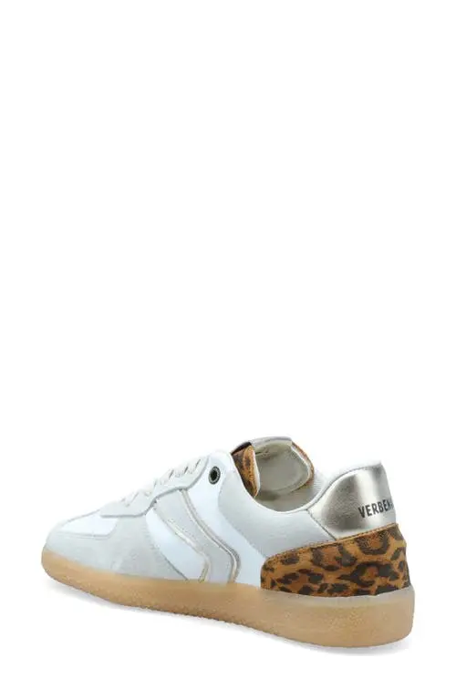 VERBENAS Sora Suede Sneakers - White Leopard