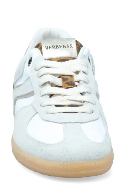 VERBENAS Sora Suede Sneakers - White Leopard