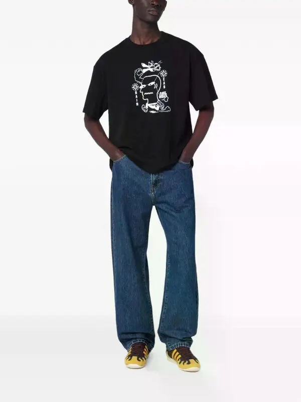 BRAIN DEAD Graphic-print Short-sleeve T-shirt