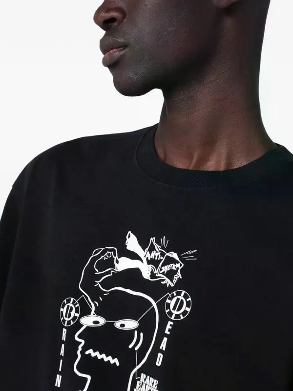 BRAIN DEAD Graphic-print Short-sleeve T-shirt