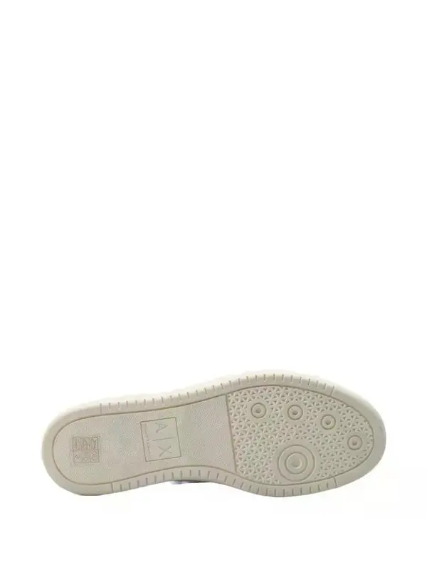Armani Exchange Perforated Logo Sneakers - White