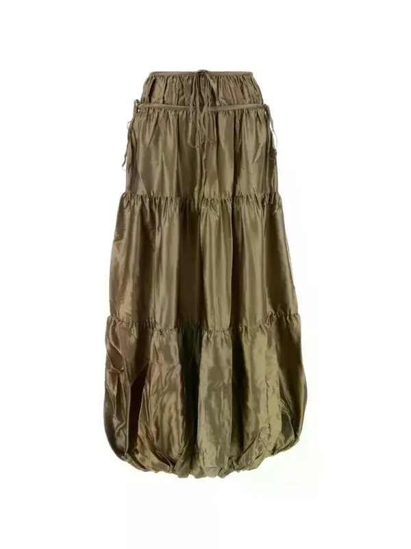 Co Tiered Silk Maxi Skirt