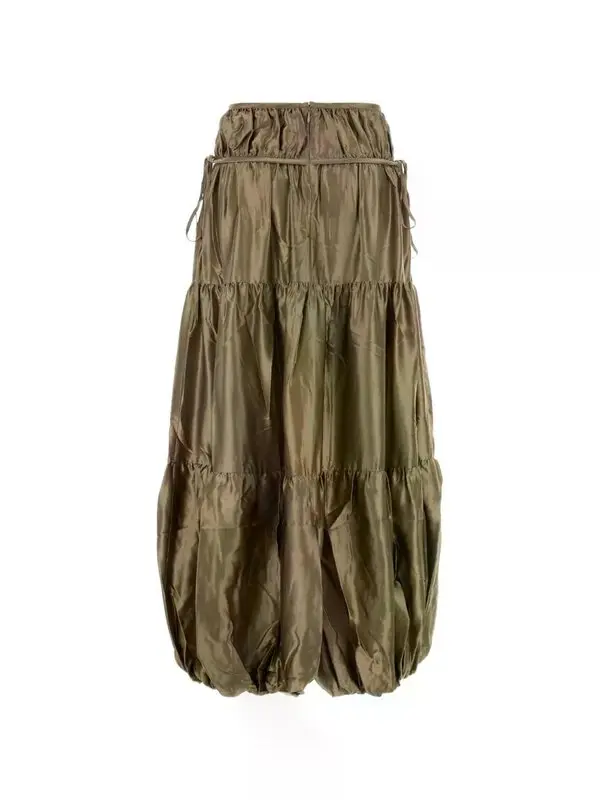 Co Tiered Silk Maxi Skirt