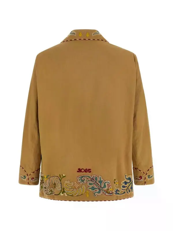 BODE Feather Runner Smoking Embroidered Blazer