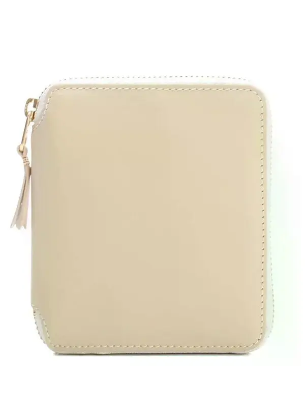 Comme Des Garçons Zip-around Leather Wallet - Neutrals
