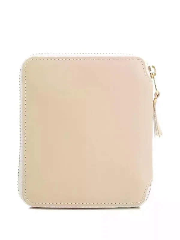 Comme Des Garçons Zip-around Leather Wallet - Neutrals