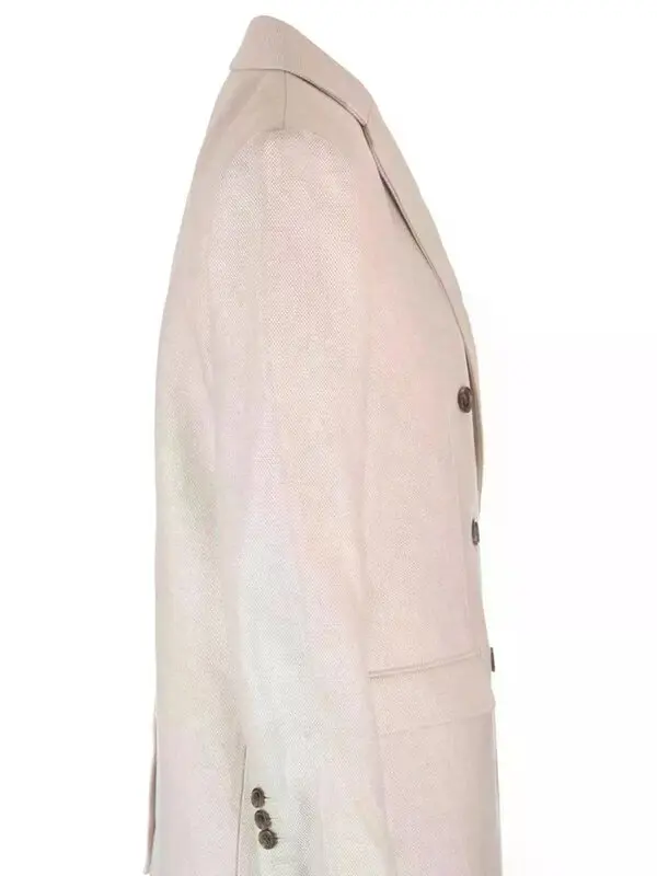 Theory Double-breasted Linen-twill Blazer