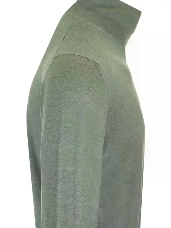 MAURO OTTAVIANI Ribbed Trim Roll Neck Sweater - Green