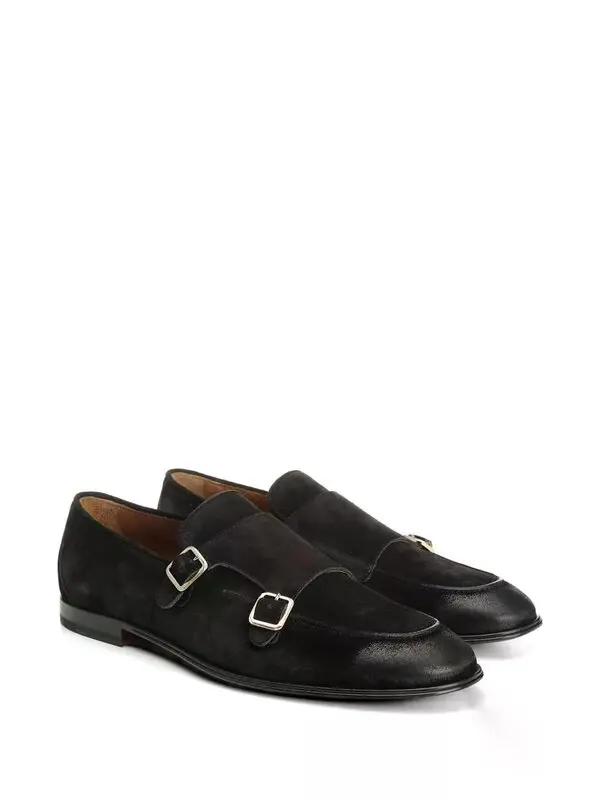 CORVARI Double Buckle Suede Shoes