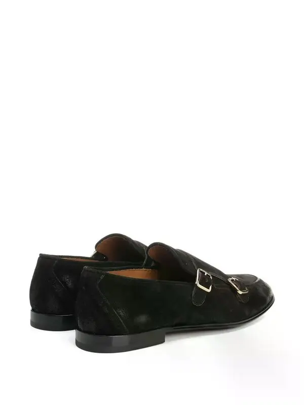 CORVARI Double Buckle Suede Shoes
