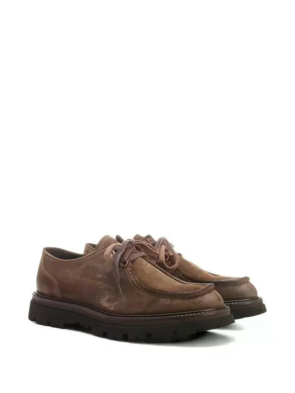 CORVARI Suede Lace-up Derby Shoes