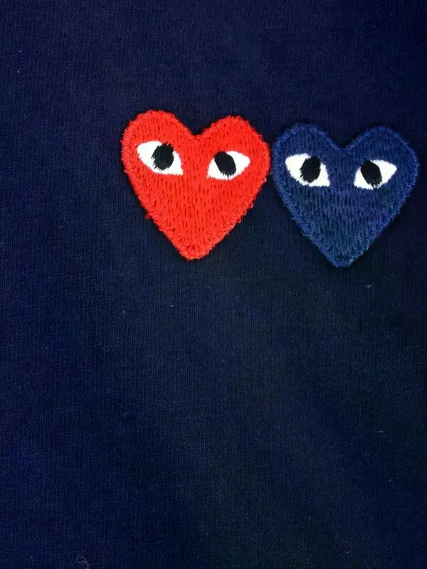 Play Comme Des Garcon Heart-patch T-shirt