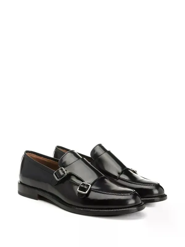 CORVARI Leather Monk Shoes