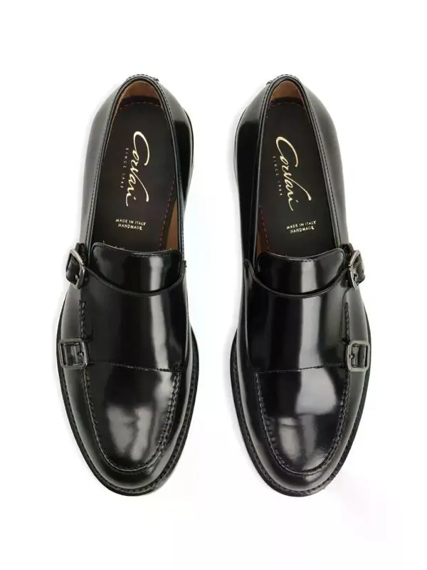 CORVARI Leather Monk Shoes