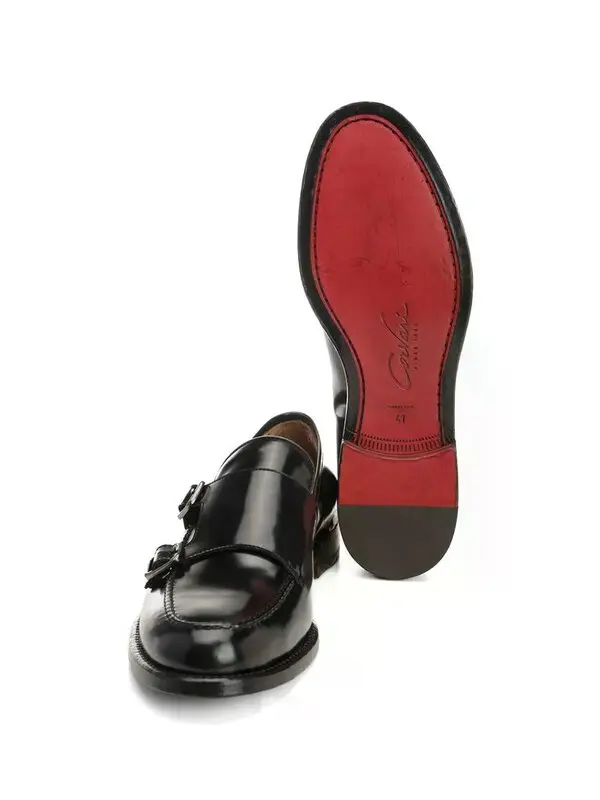 CORVARI Leather Monk Shoes