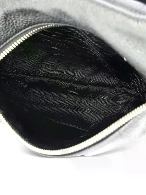 Prada Triangle Logo Sling Bag Leather Backpack
