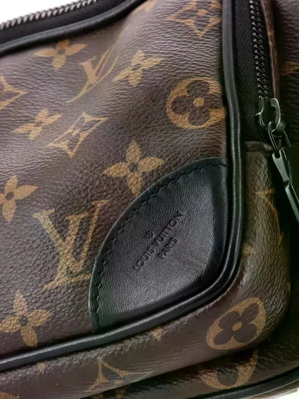 LOUIS VUITTON Christopher Bumbag Macassar Monogram Canvas - Black