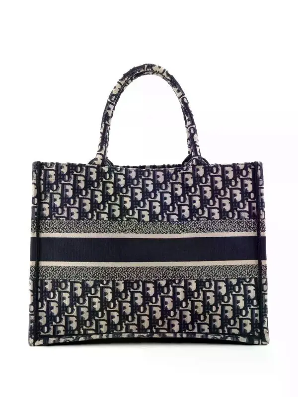 Dior Oblique Canvas Medium Tote Bag - Blue