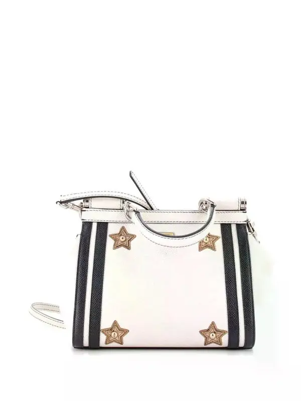 Dolce & Gabbana Sailor Miss Sicily Bag Patchwork Leather Small Satchel