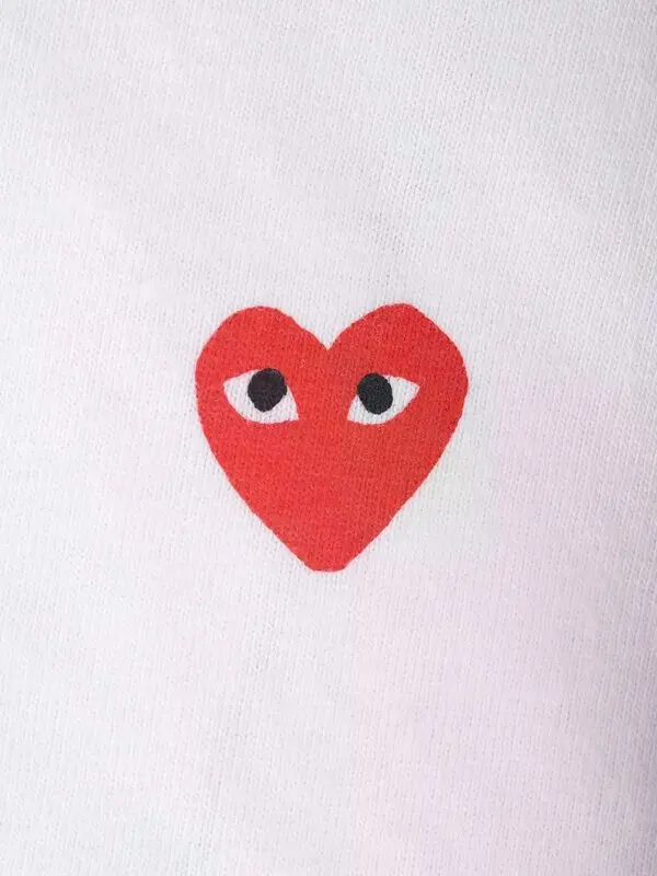 Play Comme Des Garcon Heart-patch T-shirt