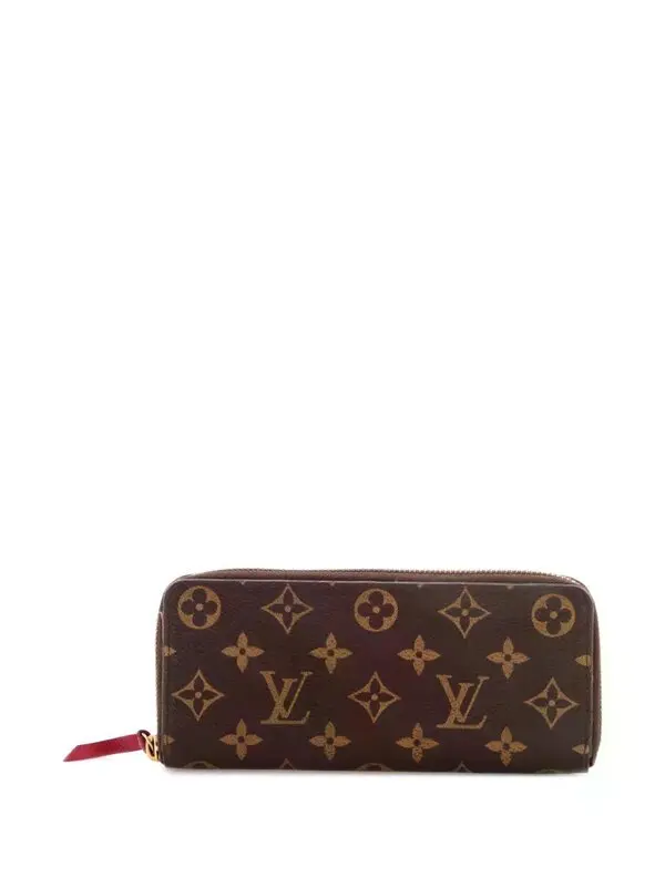 LOUIS VUITTON Clemence Wallet Monogram Canvas Small Wallets - Brown