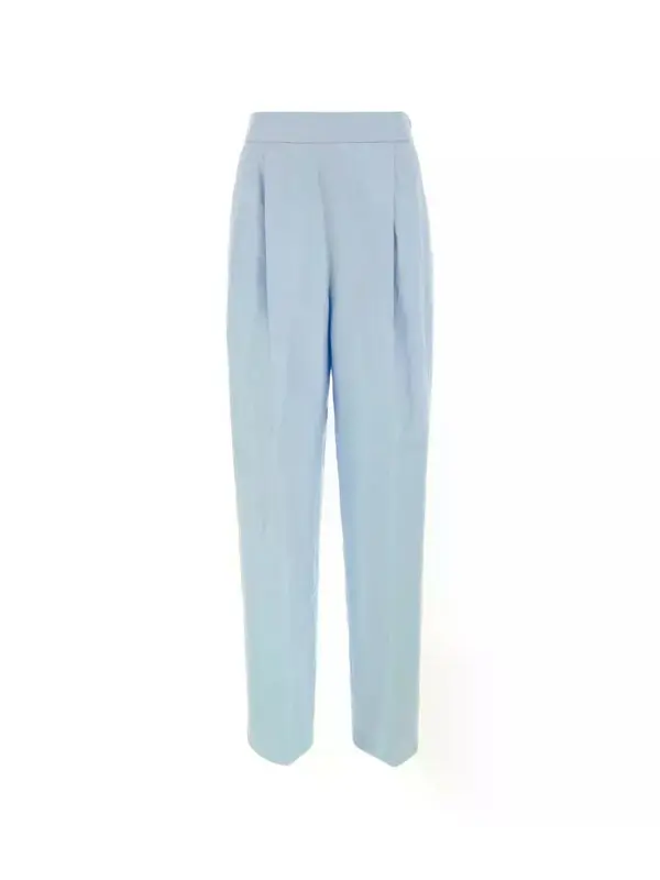 Agnona Pleated Linen Trousers