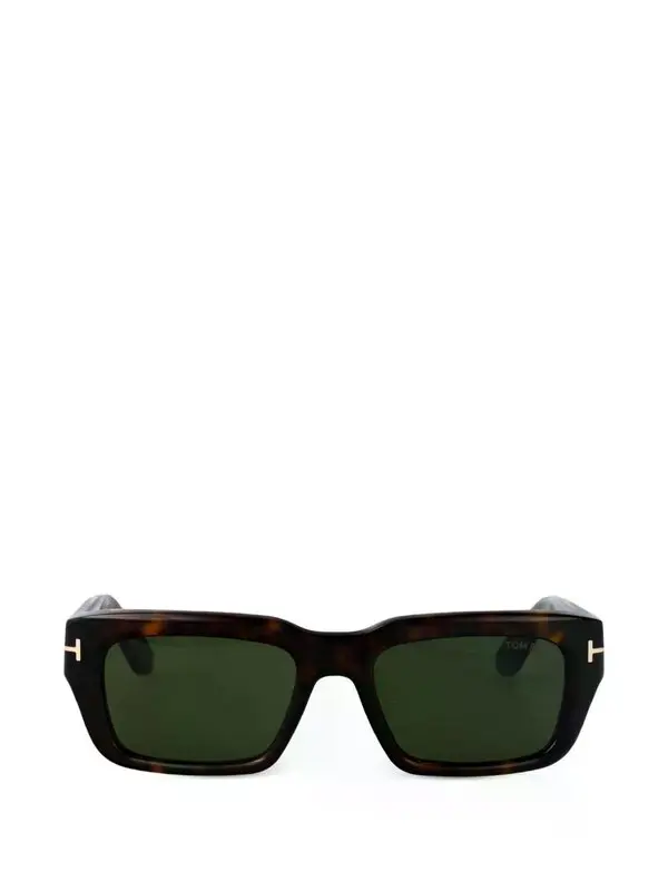 TOM FORD Tortoiseshell Rectangle-frame Sunglasses