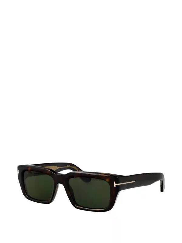 TOM FORD Tortoiseshell Rectangle-frame Sunglasses