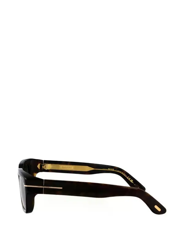 TOM FORD Tortoiseshell Rectangle-frame Sunglasses