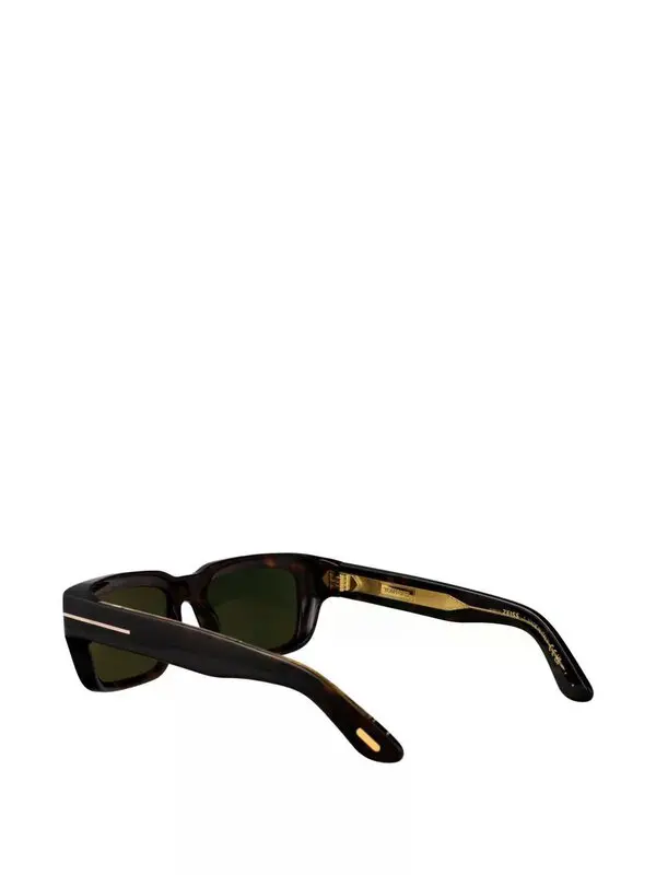 TOM FORD Tortoiseshell Rectangle-frame Sunglasses