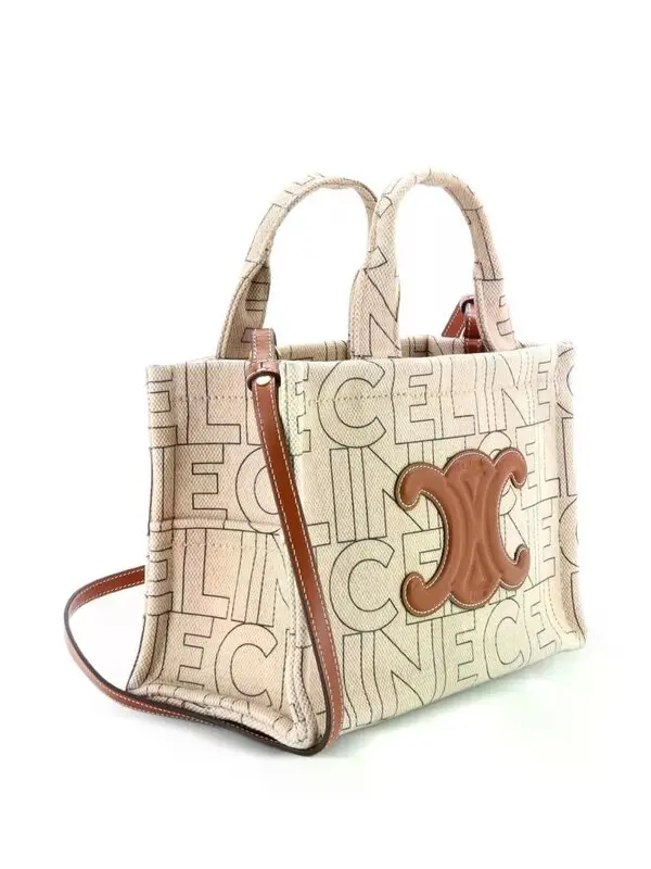 Celine Cabas Thais Triomphe Printed Small Tote Bag
