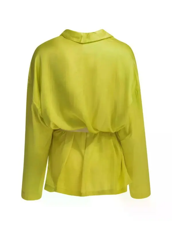 SA SU PHI Belted Shawl-collar Coat