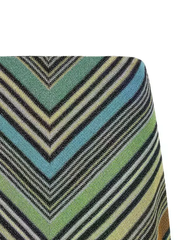 Missoni Geometric Pattern Lamé-thread A-line Mini Skirt