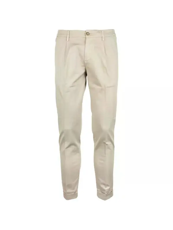 RE-HASH Pleated Turn-up Trousers