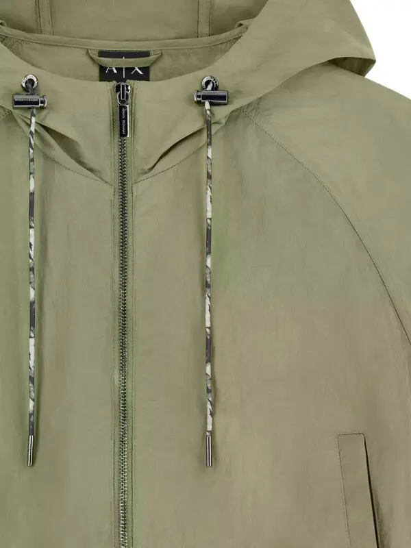 Armani Exchange Hooded Zip-up Windbreaker Jacket